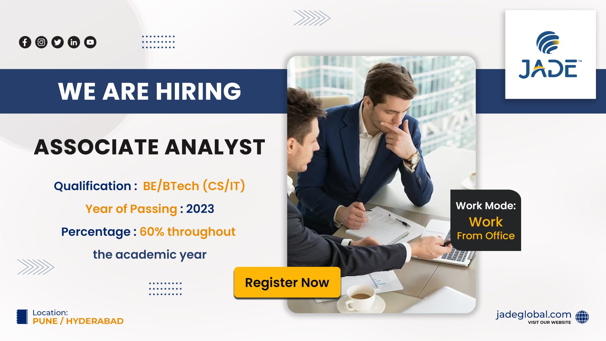 Jade Global Off Campus Drive 2023 for B.E/B.Tech Graduates in Pune and ...