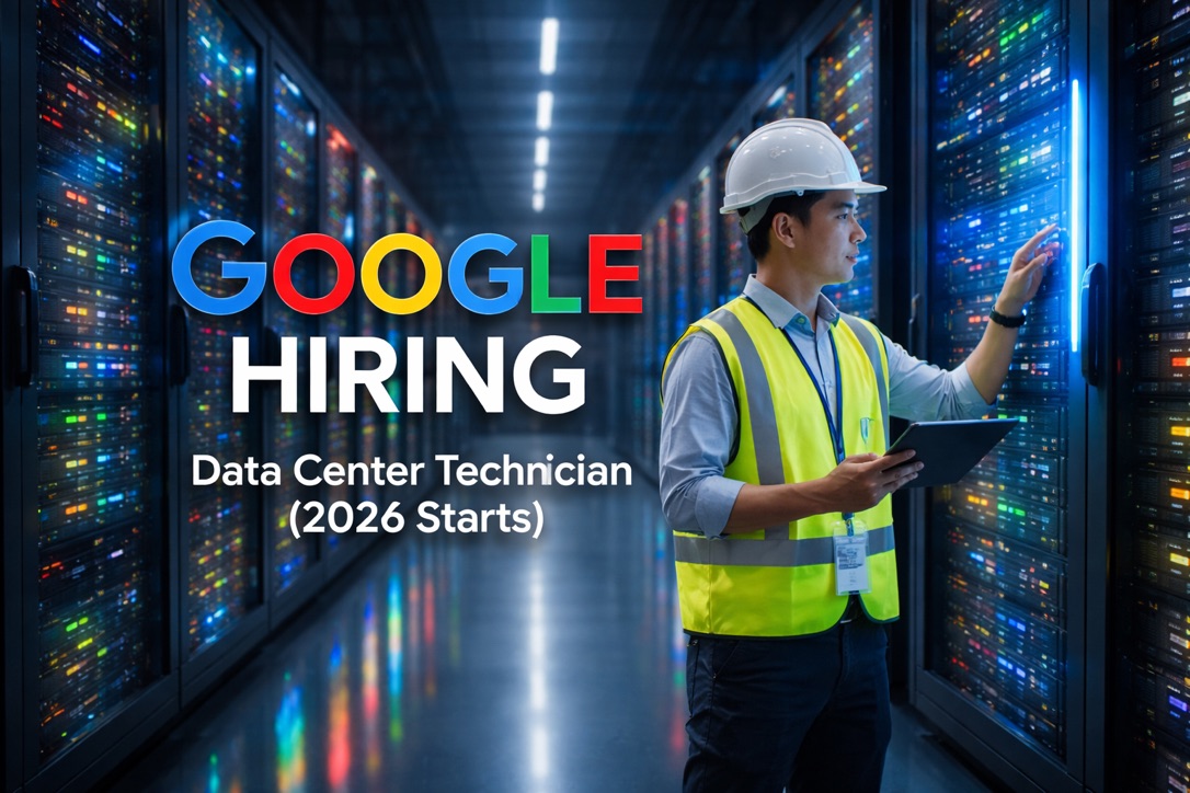 Google Data Center Technician, Early Career, 2026 Starts - Freshershunt