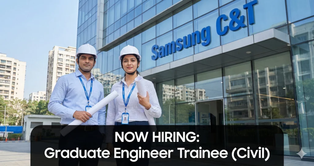 Samsung C&T Off Campus Drive 2026 Hiring freshers for Graduate Engineer ...