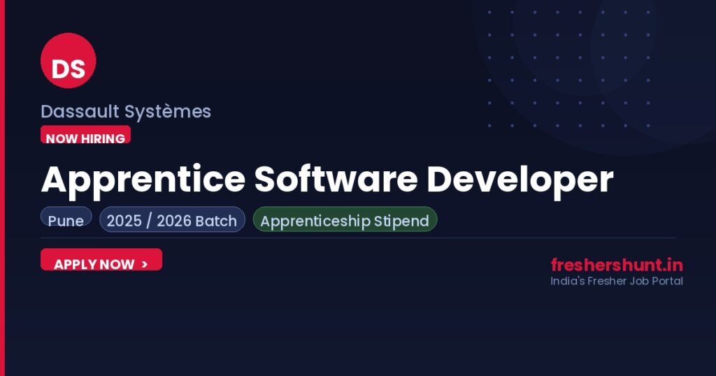 Dassault Systèmes Apprentice 2026 | Software Developer | Pune — Apply ...